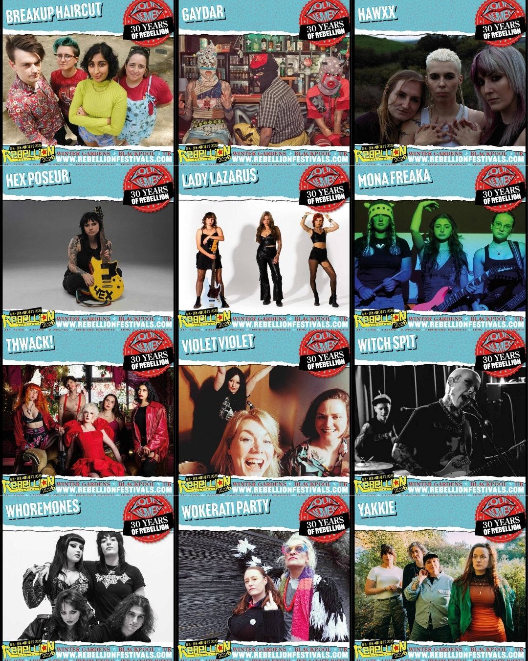 LOUD WOMEN Sunday returns to Rebellion Festival 2026: lineup ...